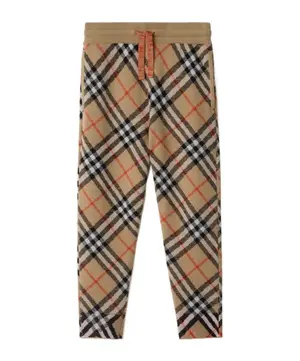 Burberry Check Jacquard-knit Wool Joggers