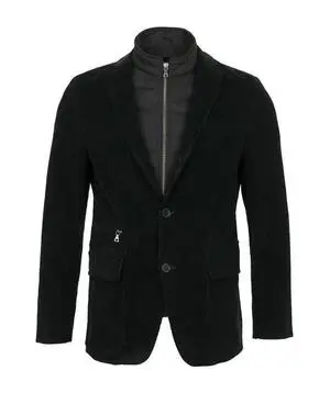 Karl Lagerfeld Single-breasted Zipper Suit Jacket - Black