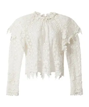 Isabel Marant Étoile Hyliana Crochet Top - White