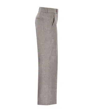 Peserico Straight-leg Tailored Trousers - Gray