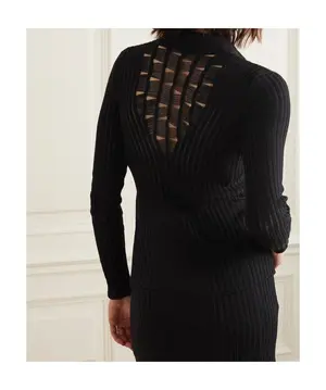 Gabriela Hearst Ribbed Open-knit Silk Shirt