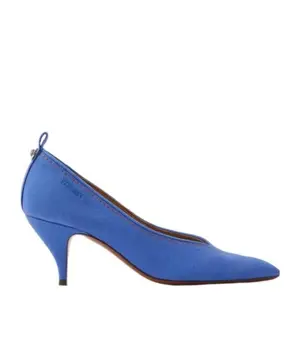 Versace Tina Denim Pointed Pumps - Blue