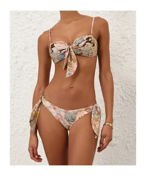Zimmermann Daylight Tie Bikini Top - Patch Multi