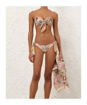 Zimmermann Daylight Tie Bikini Top - Patch Multi