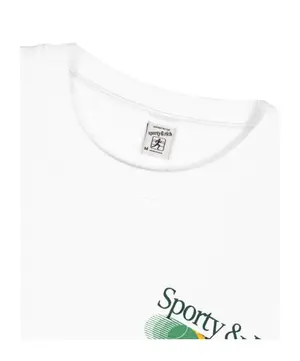 SPORTY  RICH Sporty & Rich Long Sleeve Sweatshirt With Embroidered Logo