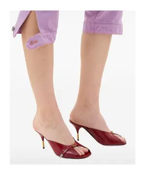 Versace Nyx High-heeled Mules - Red