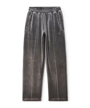 Alexander Wang Terry Oversized Belted Sweatpants - Black