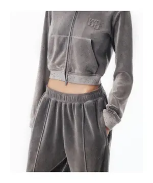 Alexander Wang Terry Oversized Belted Sweatpants - Black