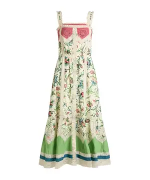 Etro Floral Panel Midi Dress