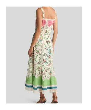 Etro Floral Panel Midi Dress