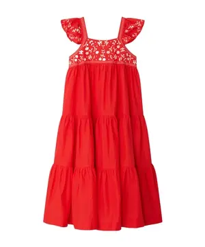 Bonpoint Tiered Printed Dress