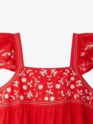 Bonpoint Tiered Printed Dress
