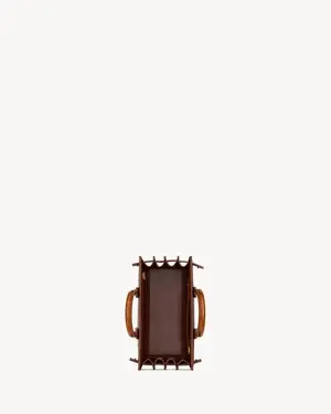 Saint Laurent Sac De Jour Embossed Tote Bag - Brown