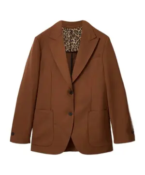 ALLSAINTS Beck Single-breasted Blazer With Notched Lapel - Conac Brown