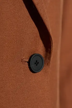 ALLSAINTS Beck Single-breasted Blazer With Notched Lapel - Conac Brown