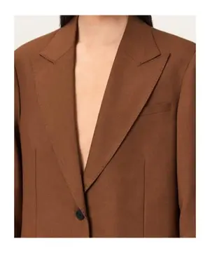 ALLSAINTS Beck Single-breasted Blazer With Notched Lapel - Conac Brown