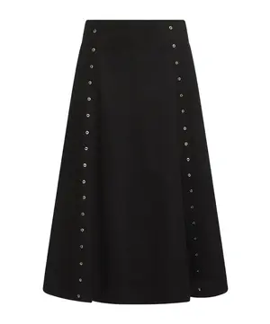 Marella Flared Skirt With Eyelet Detail