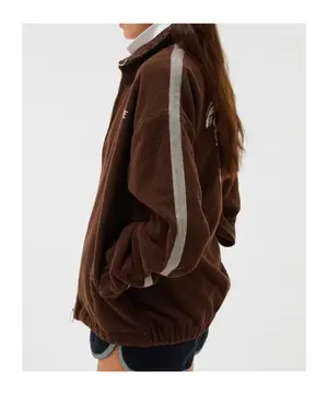 Versace Terry Jacquard Zipped Sweatshirt - Brown