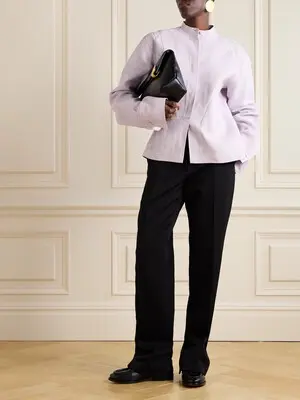 JIL SANDER Paneled Linen Shirt