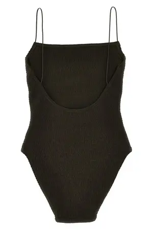 TOTEME Square Neck Open Back Swimsuit - Black