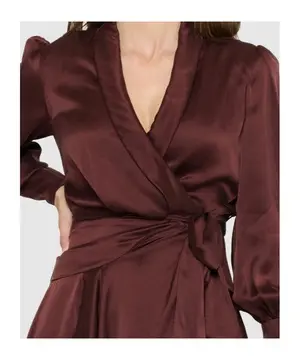 Zimmermann Wrap Mini Dress - Red