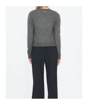 Tory Burch Floral Embroidered Cardigan - Gray