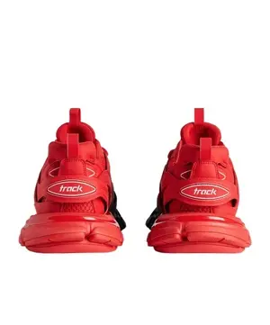 Balenciaga Track Gradient Lace-up Sneakers - Red/black