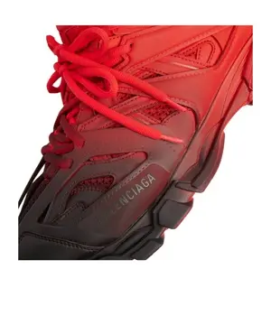 Balenciaga Track Gradient Lace-up Sneakers - Red/black