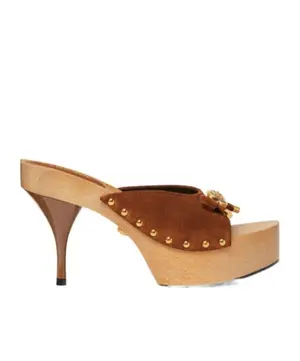 Versace Round Toe Mules Clogs For Women