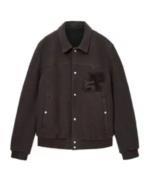 ALLSAINTS Royce Wadded Patch Jacket - Windwashed Brown