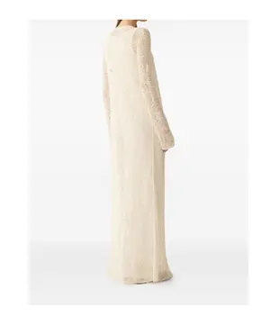 Fabiana Filippi Long-sleeved Cardigan With Front Tie - White
