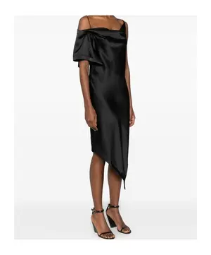 IRO PARIS Asymmetrical Draped Dress