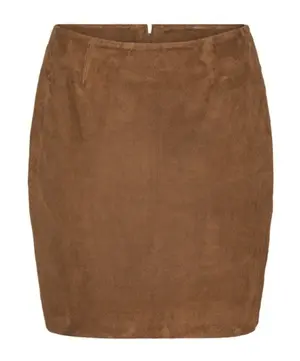 ROTATE BY BIRGER CHRISTENSEN Suede Mini Skirt - Brown