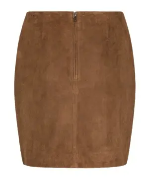 ROTATE BY BIRGER CHRISTENSEN Suede Mini Skirt - Brown