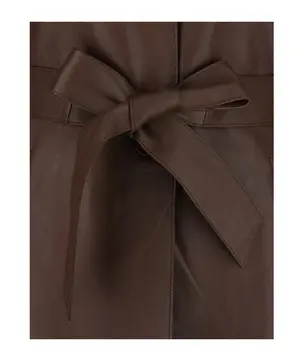 P.a.r.o.s.h Leather Tie-waist Jacket