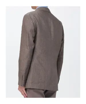 Brunello Cucinelli Long Sleeve Blazer - Brown