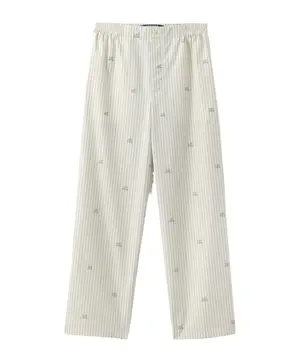 Jacquemus Pyjama Pants With Lamb Embroidery - White