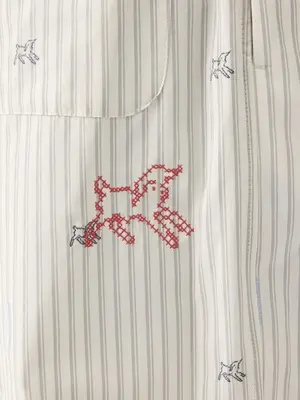 Jacquemus Pyjama Pants With Lamb Embroidery - White
