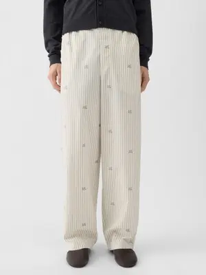 Jacquemus Pyjama Pants With Lamb Embroidery - White