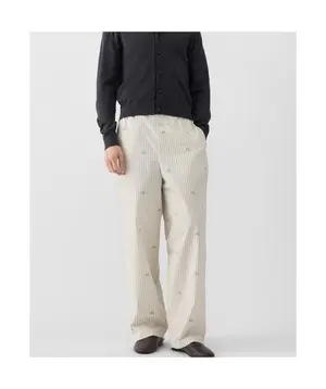 Jacquemus Pyjama Pants With Lamb Embroidery - White