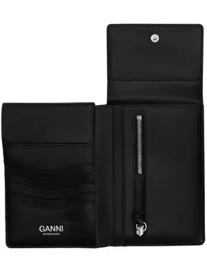 GANNI Dog Print Flap Wallets
