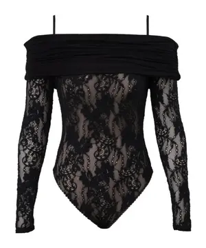 Zimmermann Rebellion Draped Bodysuit - Black