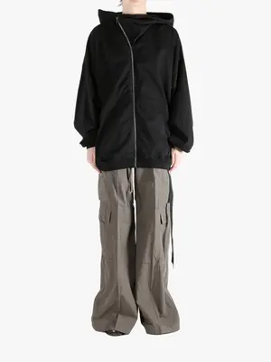 Rick Owens Mountain Hun Hoodie - Black