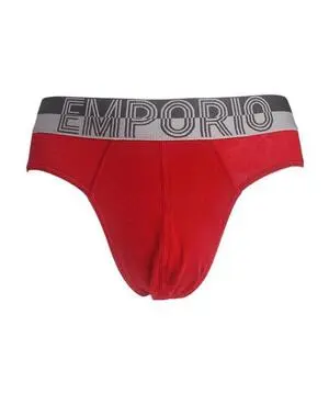 Emporio Armani Logo Printed Underwear - Red