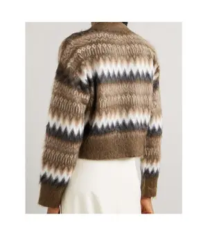 Brunello Cucinelli Long Sleeve Patterned Sweater