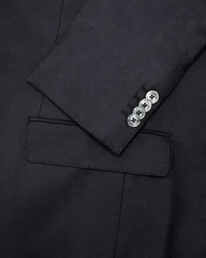 Hugo Boss Lapel Suit Jacket - Black