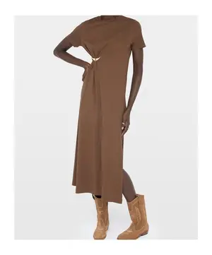 Zadig&Voltaire Short Sleeve Maxi Dress With Wing Embellishment