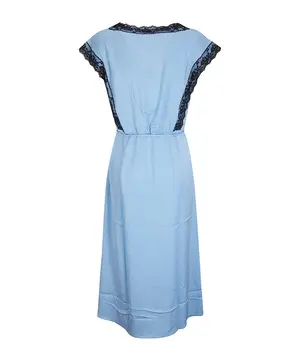 Baum Und Pferdgarten Sleeveless Lace-trim V-neck Dress