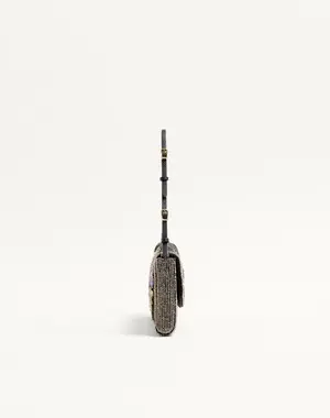 Valentino Garavani Embroidered Shoulder Bag - Black/multicolor