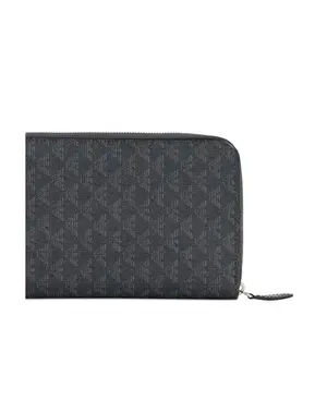 Emporio Armani Logo Detail Zip Around Wallet
